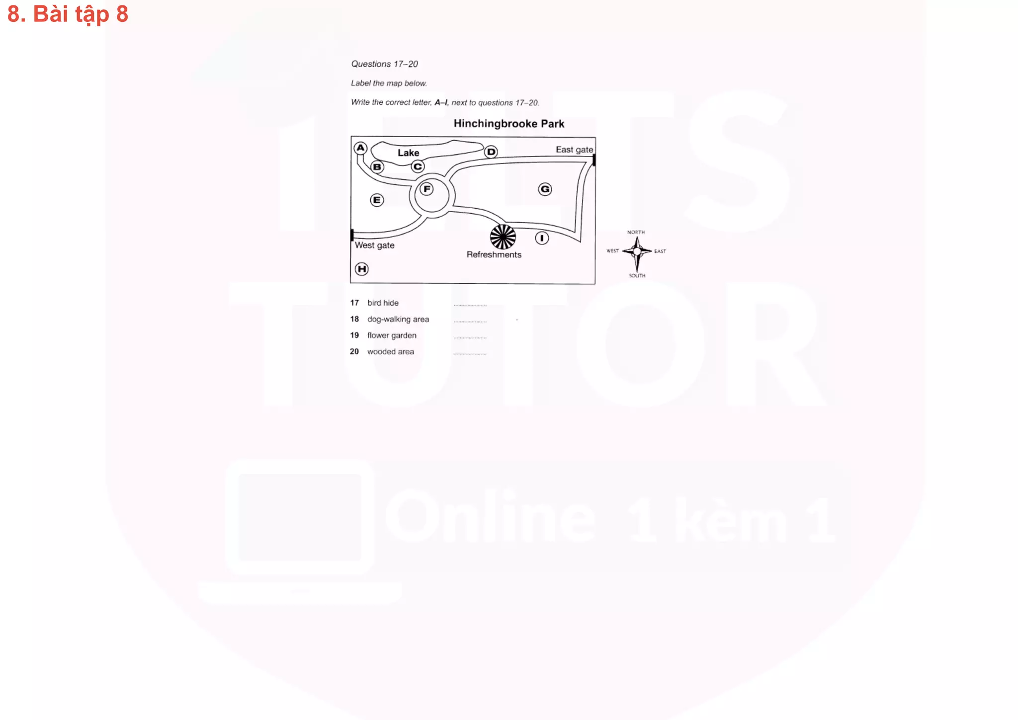 Bài tập dạng map labelling ielts listening (1) | PDF