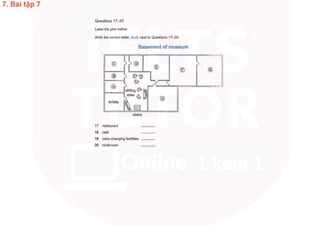 Bài tập dạng map labelling ielts listening (1) | PPT