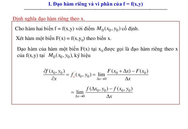 Bai tap dao ham va vi phan