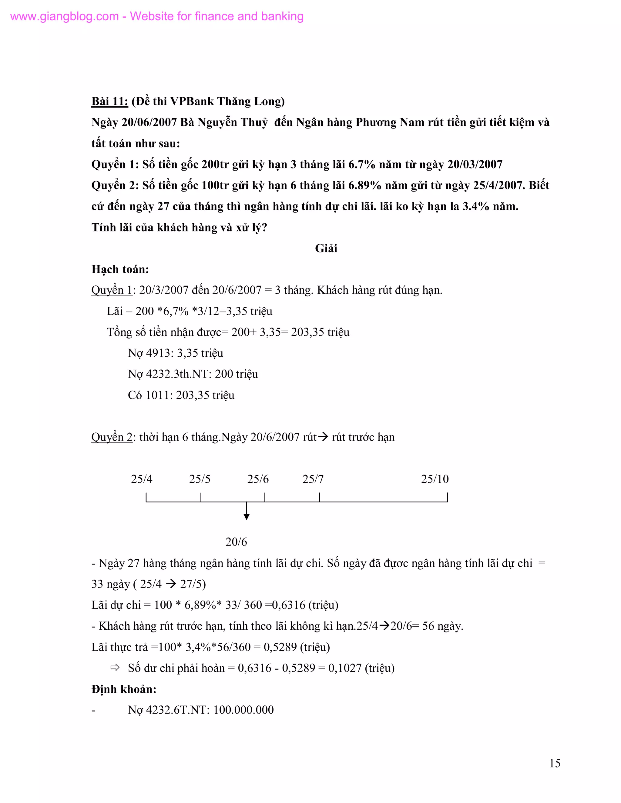 Bai tap dinh_khoan_ke_toan_ngan_hang | PDF