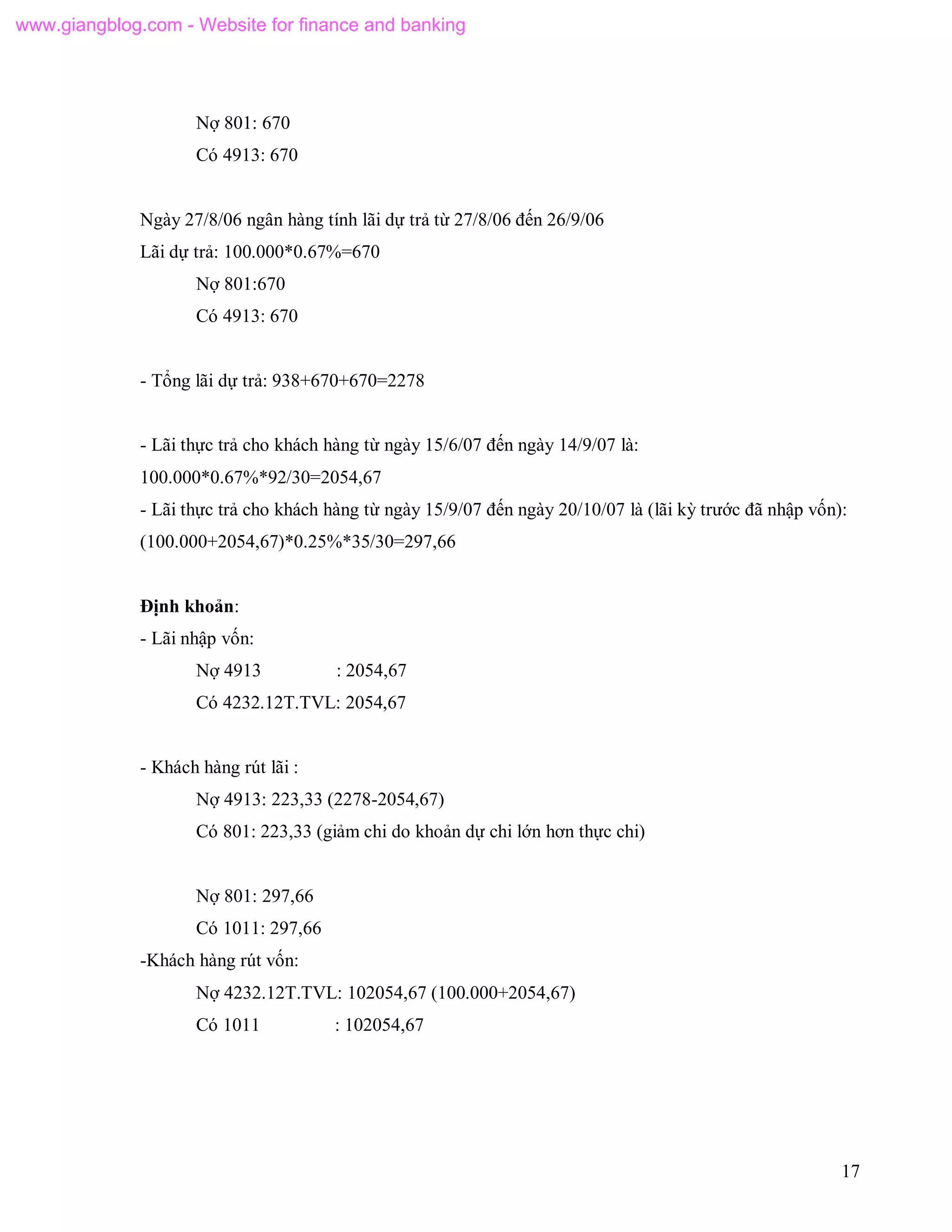 Bai tap dinh_khoan_ke_toan_ngan_hang | PDF