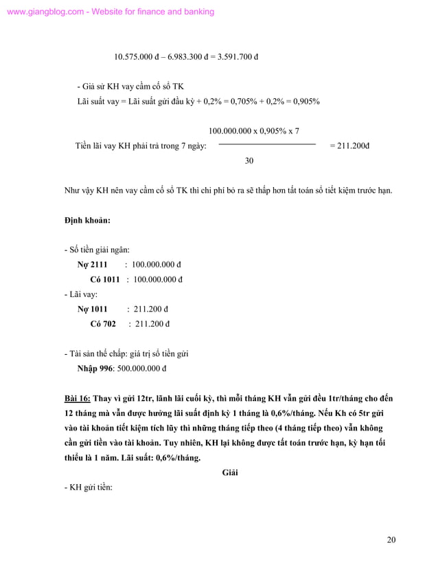 Bai tap dinh_khoan_ke_toan_ngan_hang | PDF