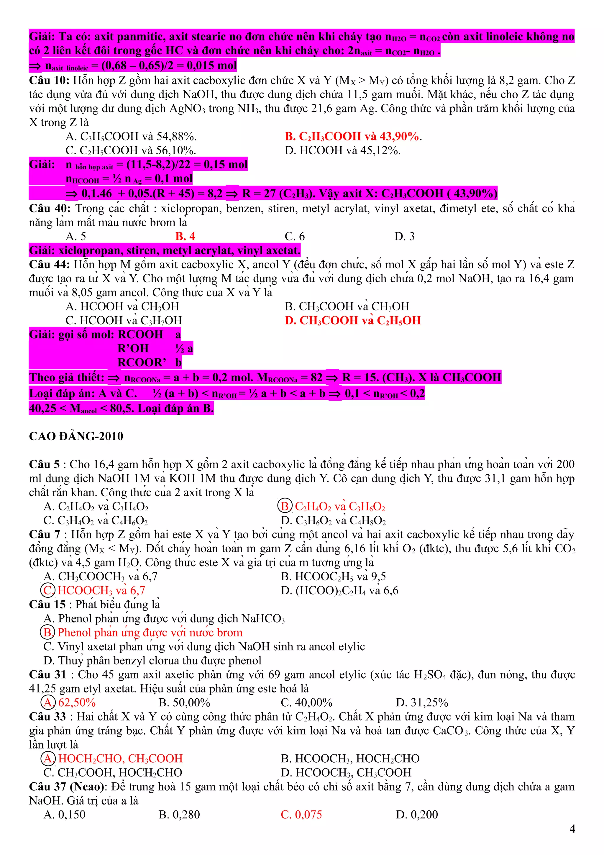 Bai tap este tron cac de thi dai hoc giai chi tiet | PDF