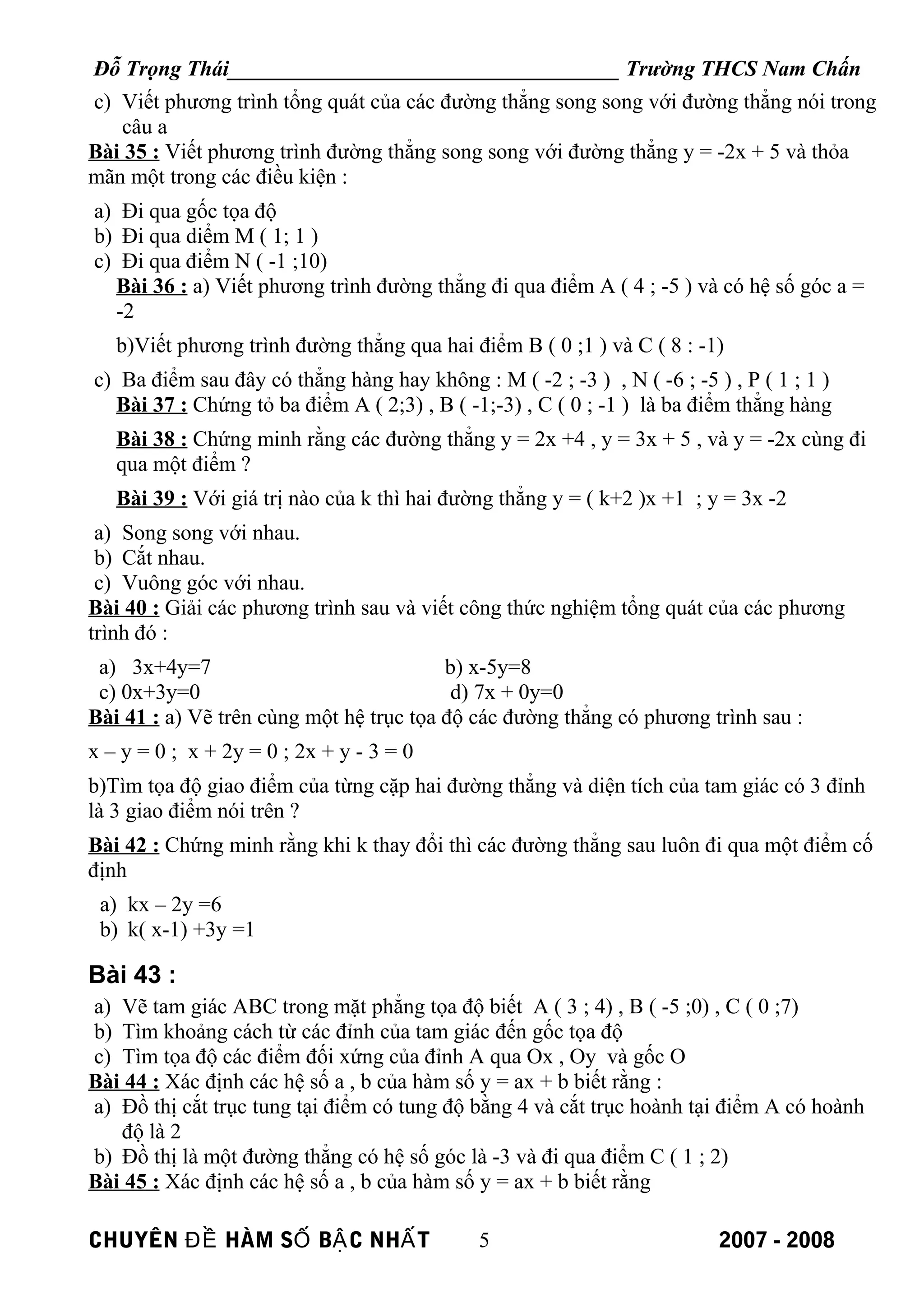 Bai tap ham so 9 | PDF