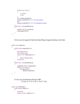 Bai tap java | DOC