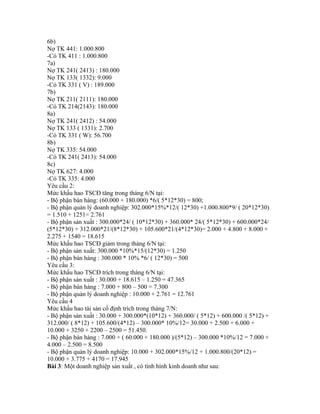 Bai tap kttc co loi giai 1 | PDF