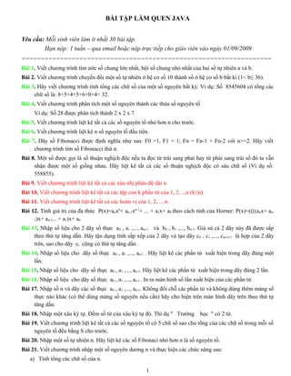 Bai tap lam quen java (1) | PDF | Free Download