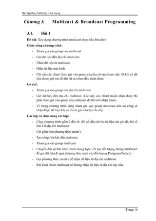 Bai tap lap trinh mang(1) | PDF