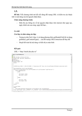 Bai tap lap trinh mang(1) | PDF