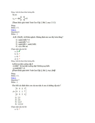 Bai tap ma tran | DOC