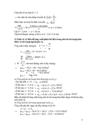 Bài tập mẫu cơ học đất (dhxd) | DOCX