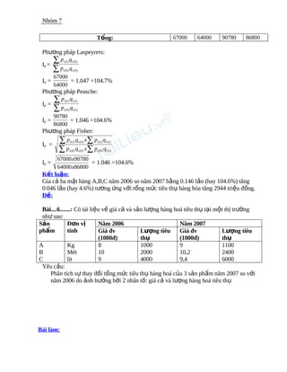 Bai tap nguyen_ly_thong_ke_kinh_te_3899 | PDF