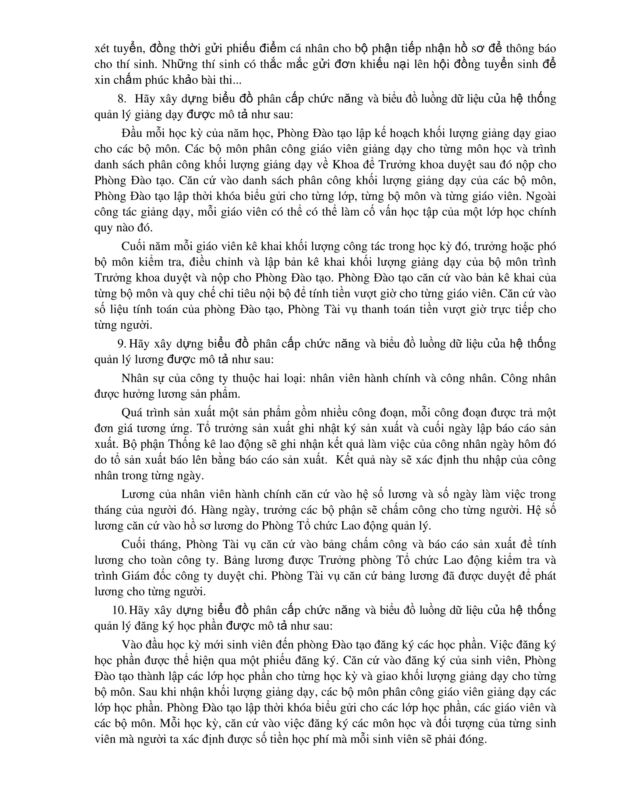 Bài tập phân tích thiết kế hệ thống ICTU | PDF