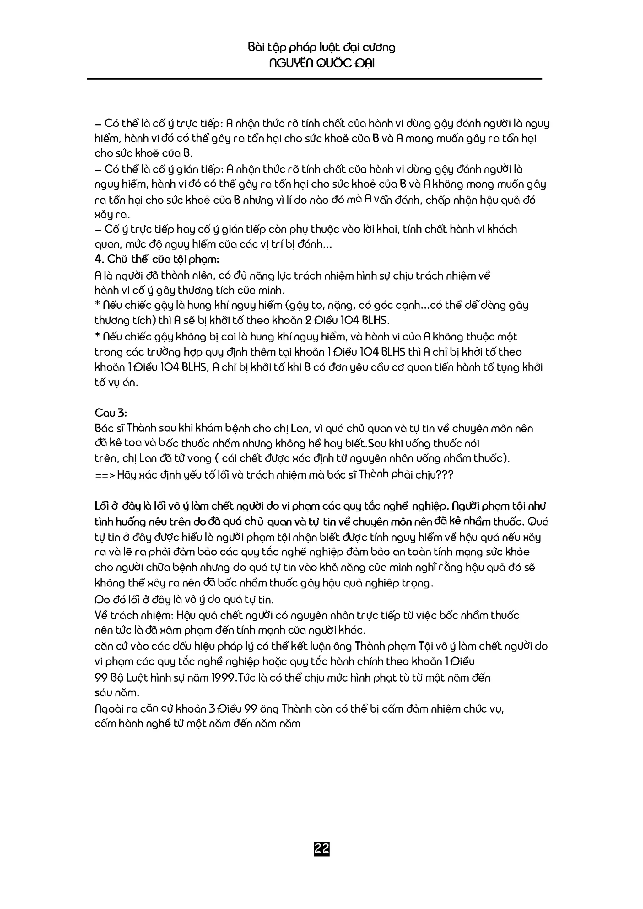 Bai tap phap luat dai cuong | PDF