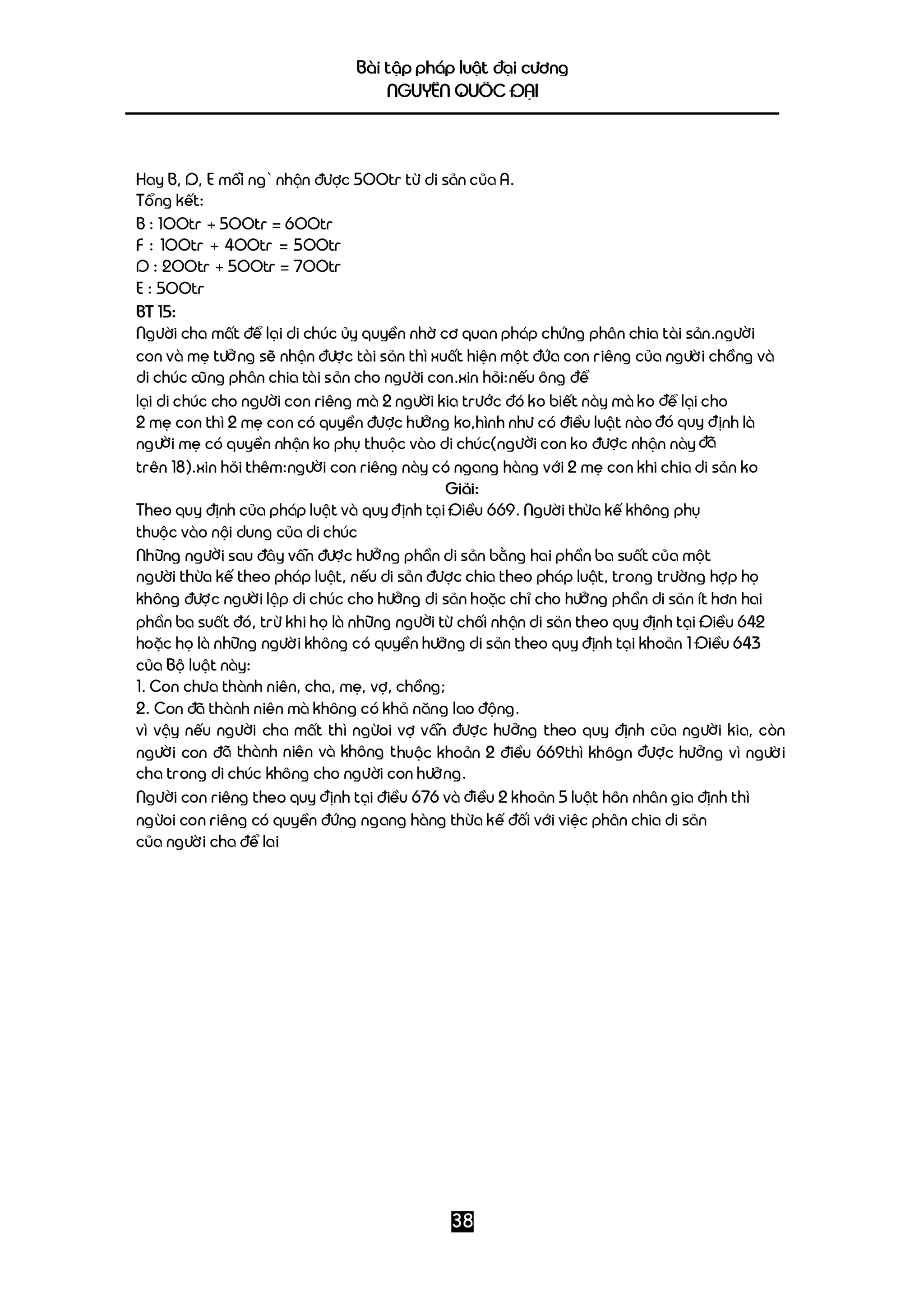 Bai tap phap luat dai cuong | PDF | Free Download