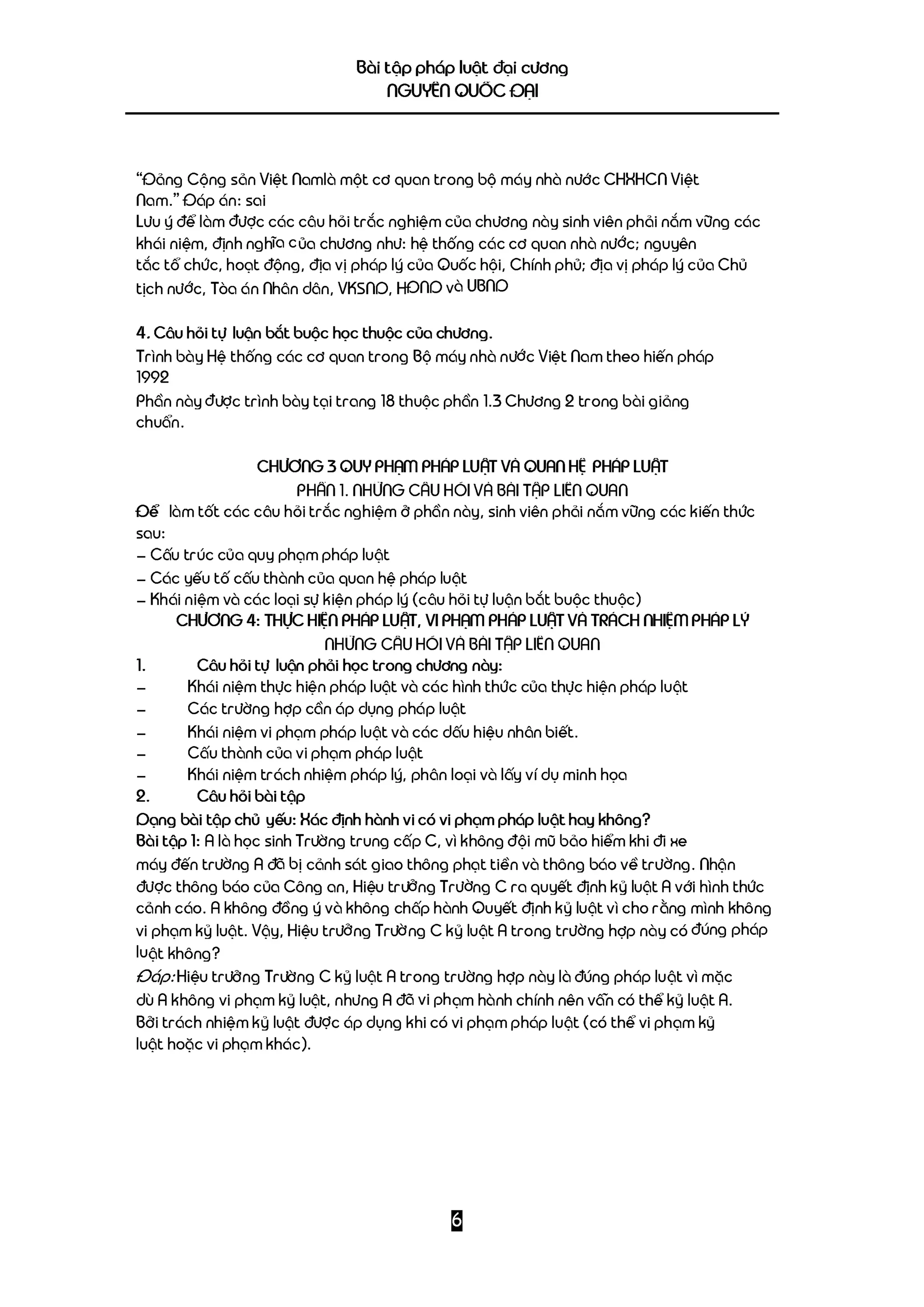 Bai tap phap luat dai cuong | PDF