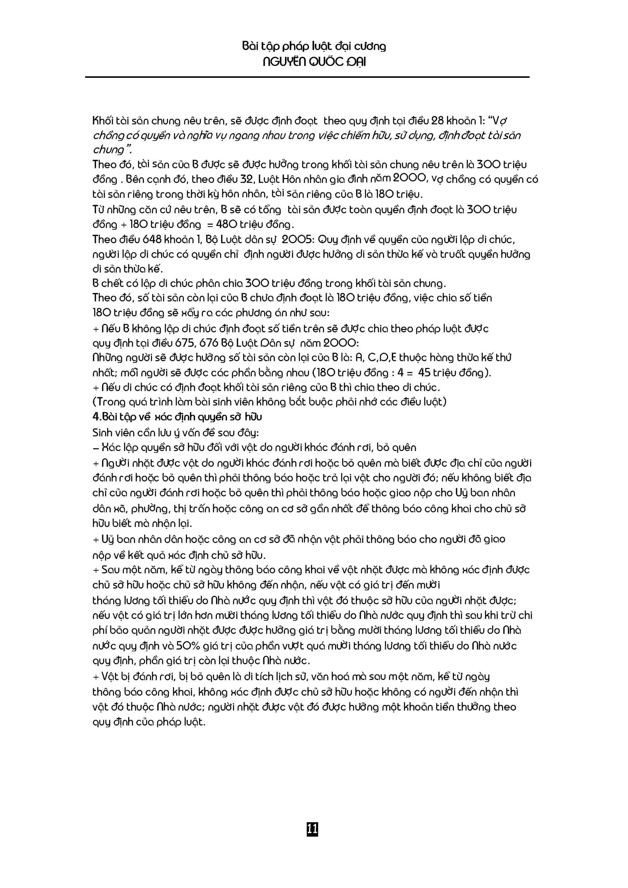 Bai tap phap luat dai cuong | PDF | Free Download