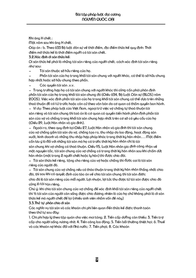 Bai tap phap luat dai cuong | PDF | Free Download