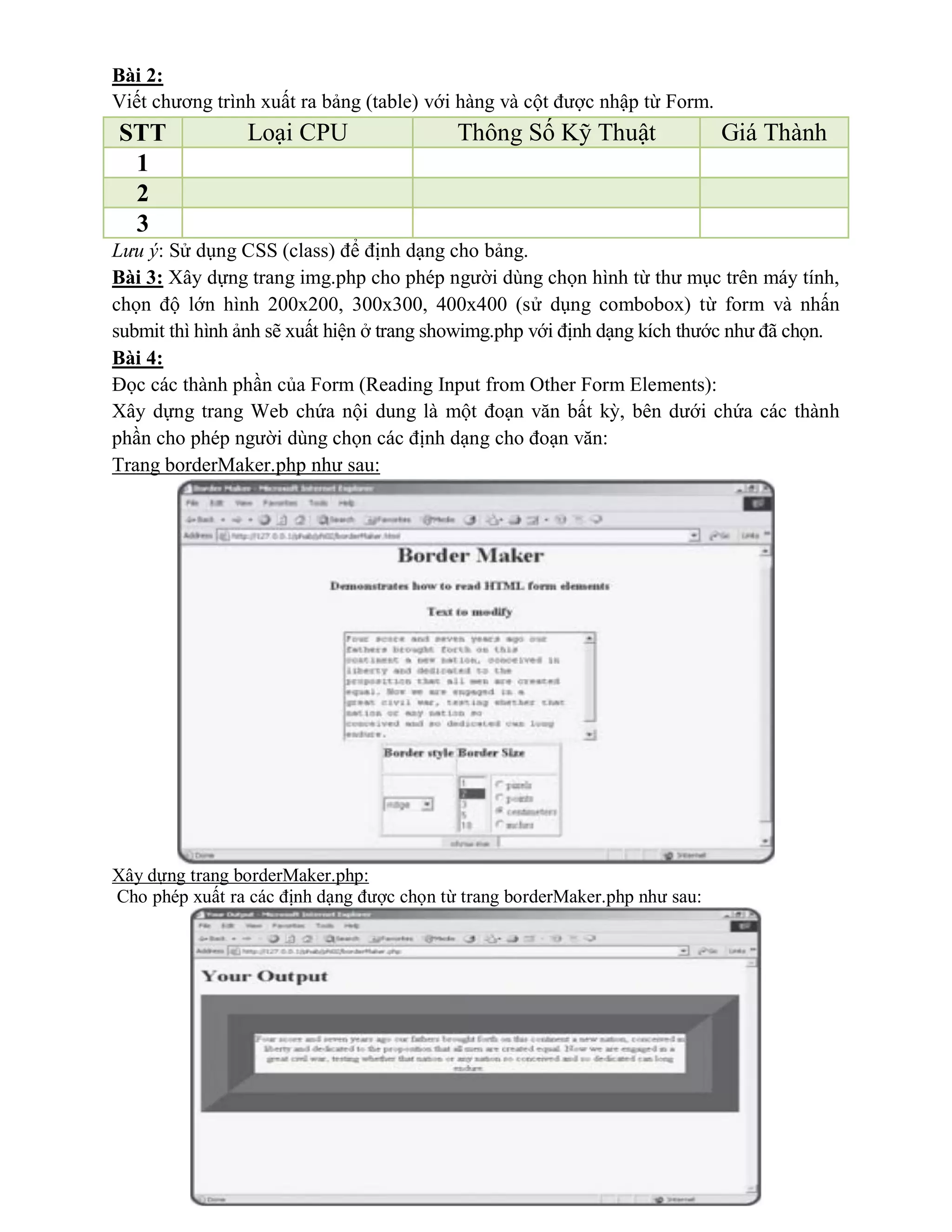 Bai tap php_m123 | PDF
