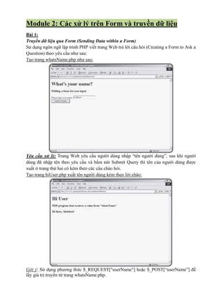 Bai tap php_m123 | PDF