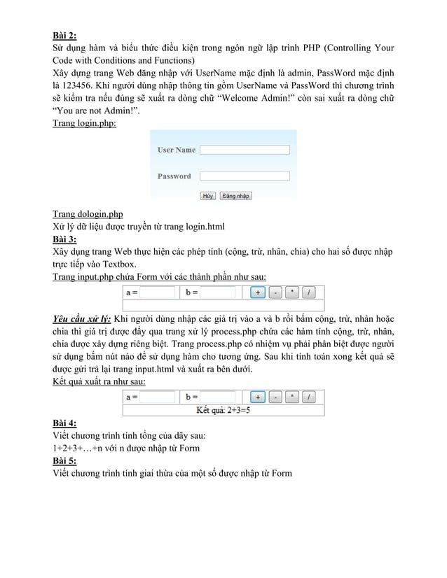 Bai tap php_m123 | PDF