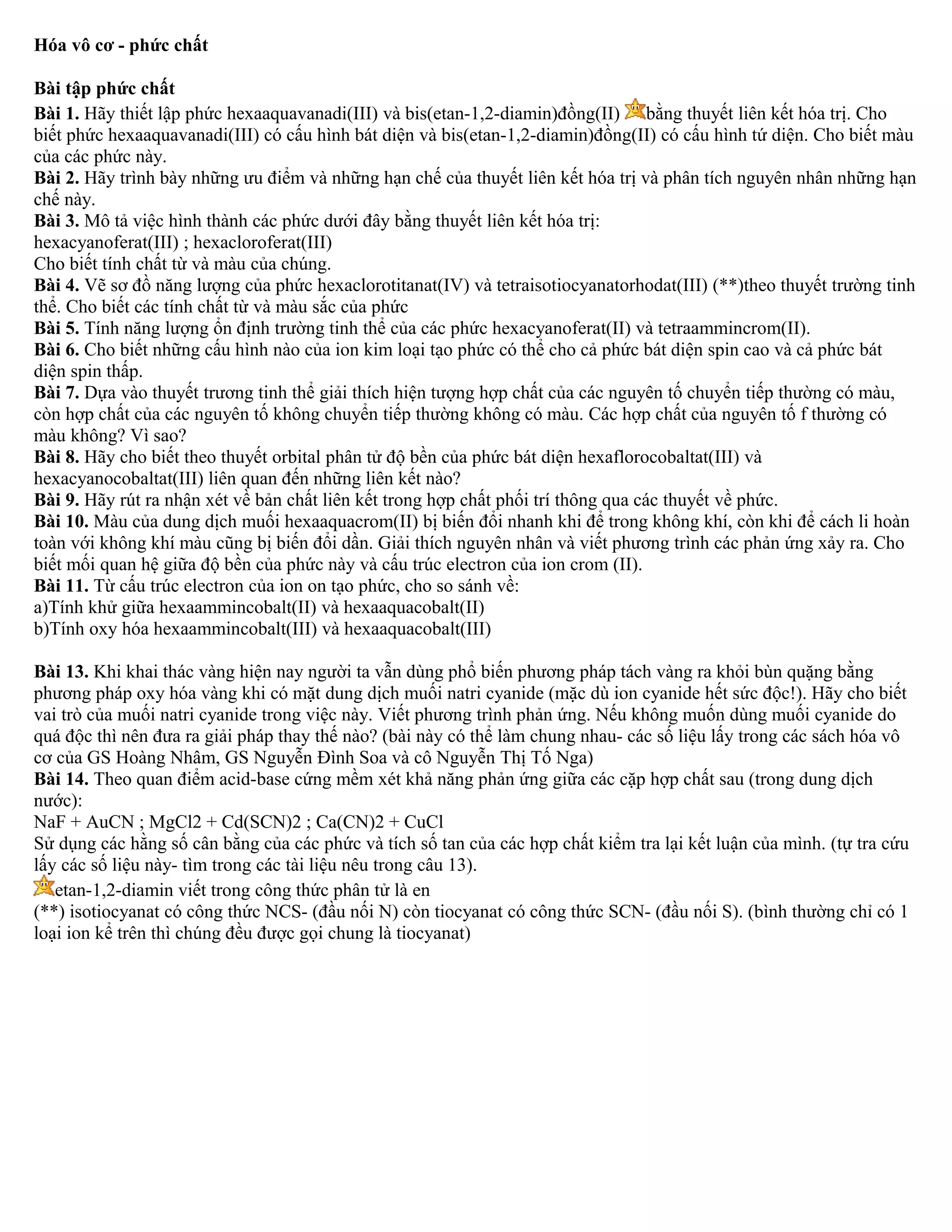 Bai tap phuc chat | DOC