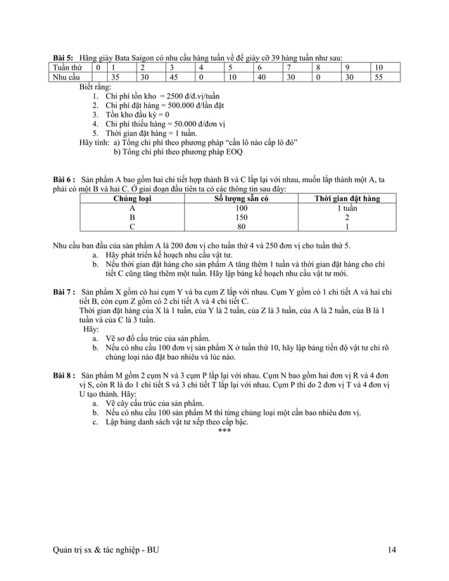 Bai tap quan tri van hanh 09-final | DOC