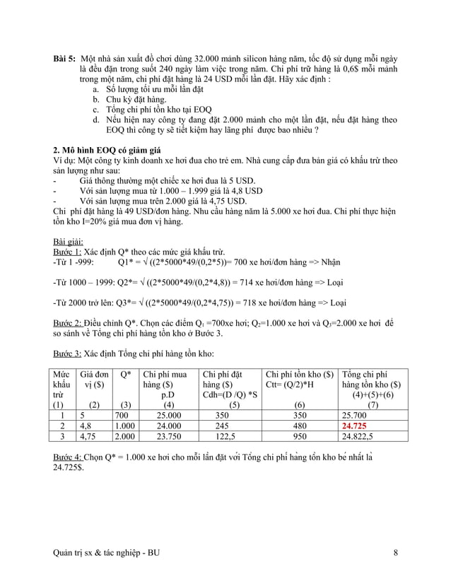 Bai tap quan tri van hanh 09-final | DOC
