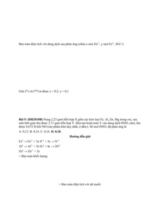 Bai tap su dien li | PDF