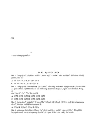 Bai tap su dien li | PDF