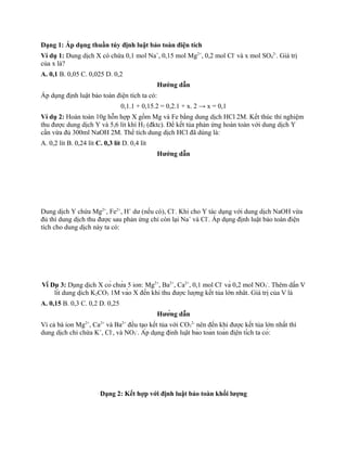 Bai tap su dien li | PDF