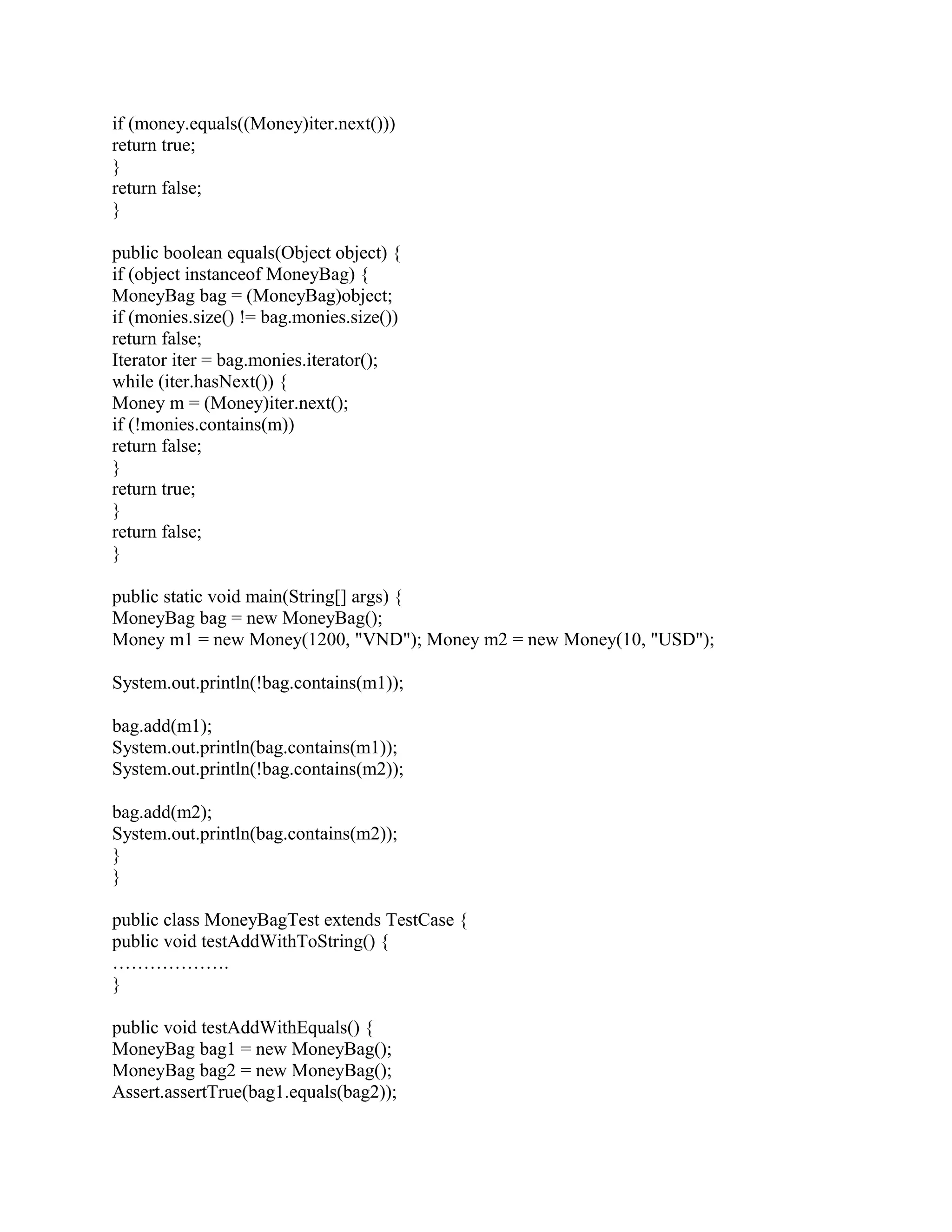 Bai tap testing junit….. | PDF