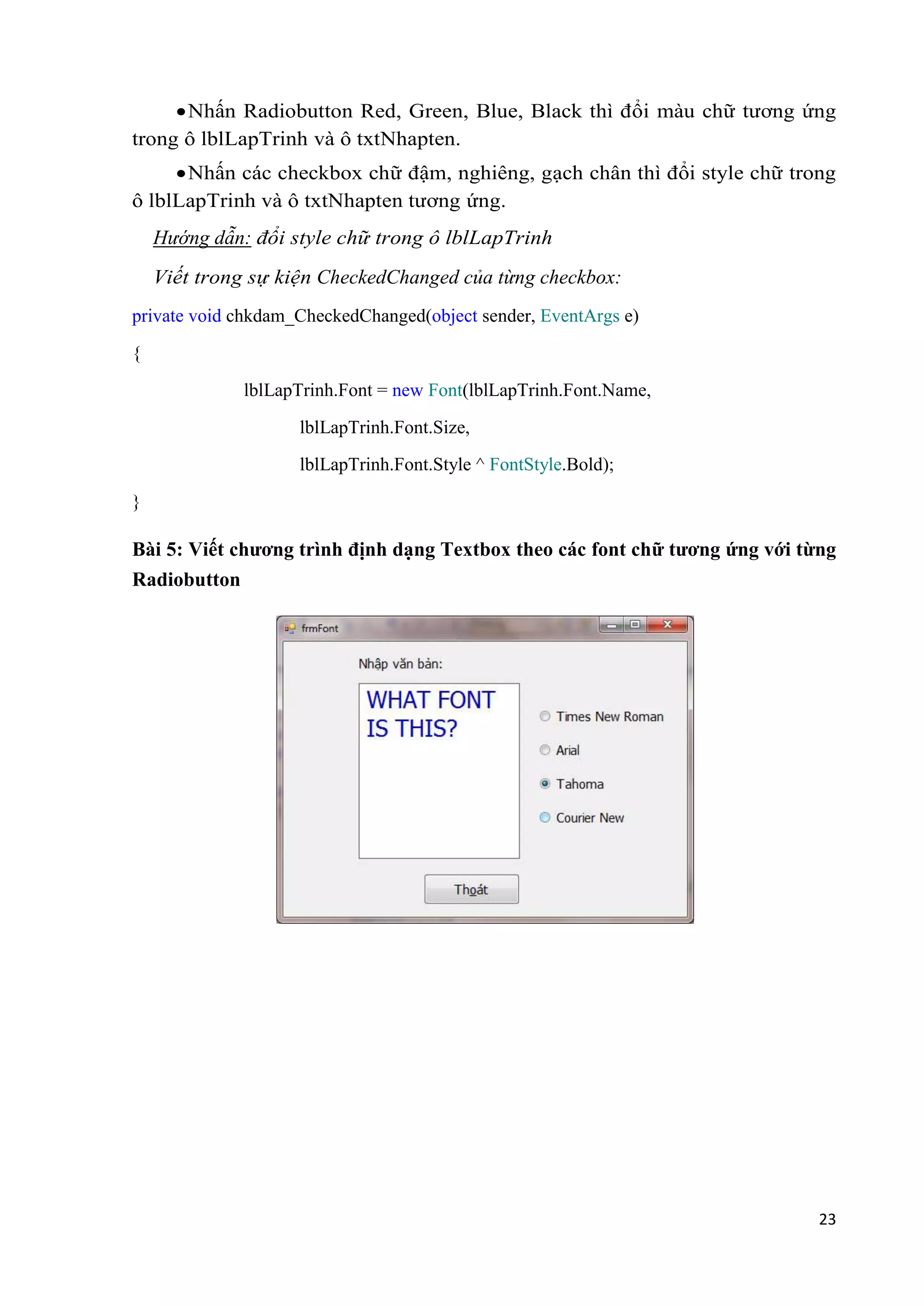 Bai tap thuc hanh | DOCX