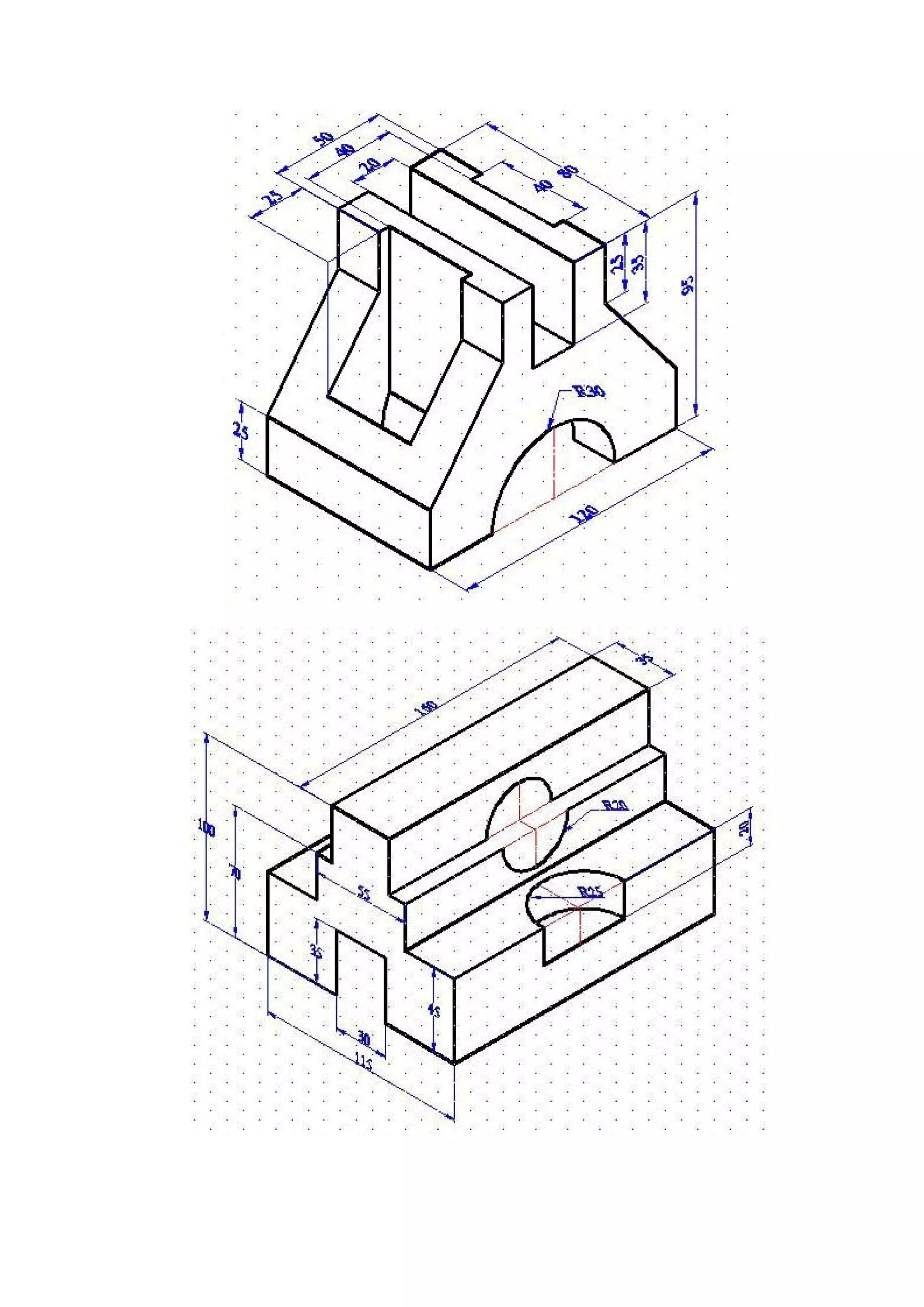 Bài tập Auto CAD 2D | DOC