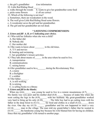 Bai tap tieng anh 8 unit 1 unit 16 | DOC