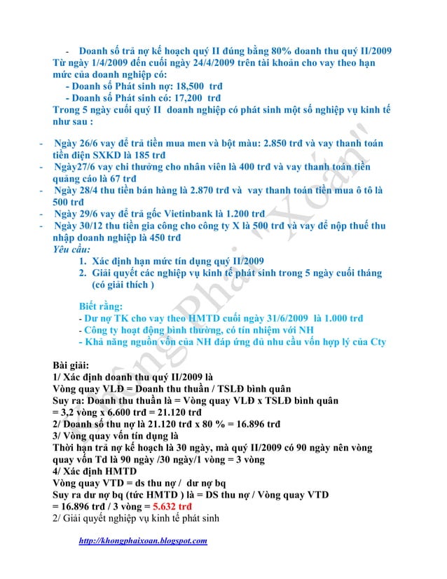 Bai tap tin dung nh + loi giai | PDF