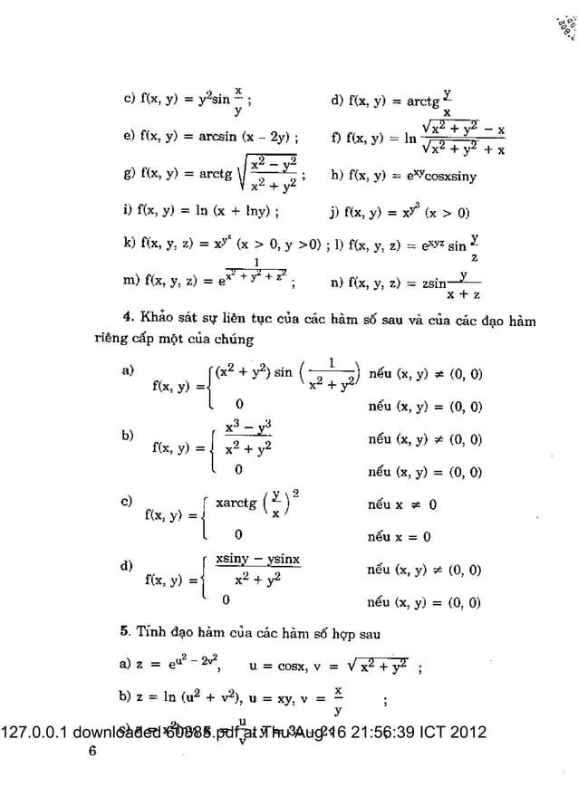 Bai tap toan cao cap tap 3 nguyen dinh tri | PDF