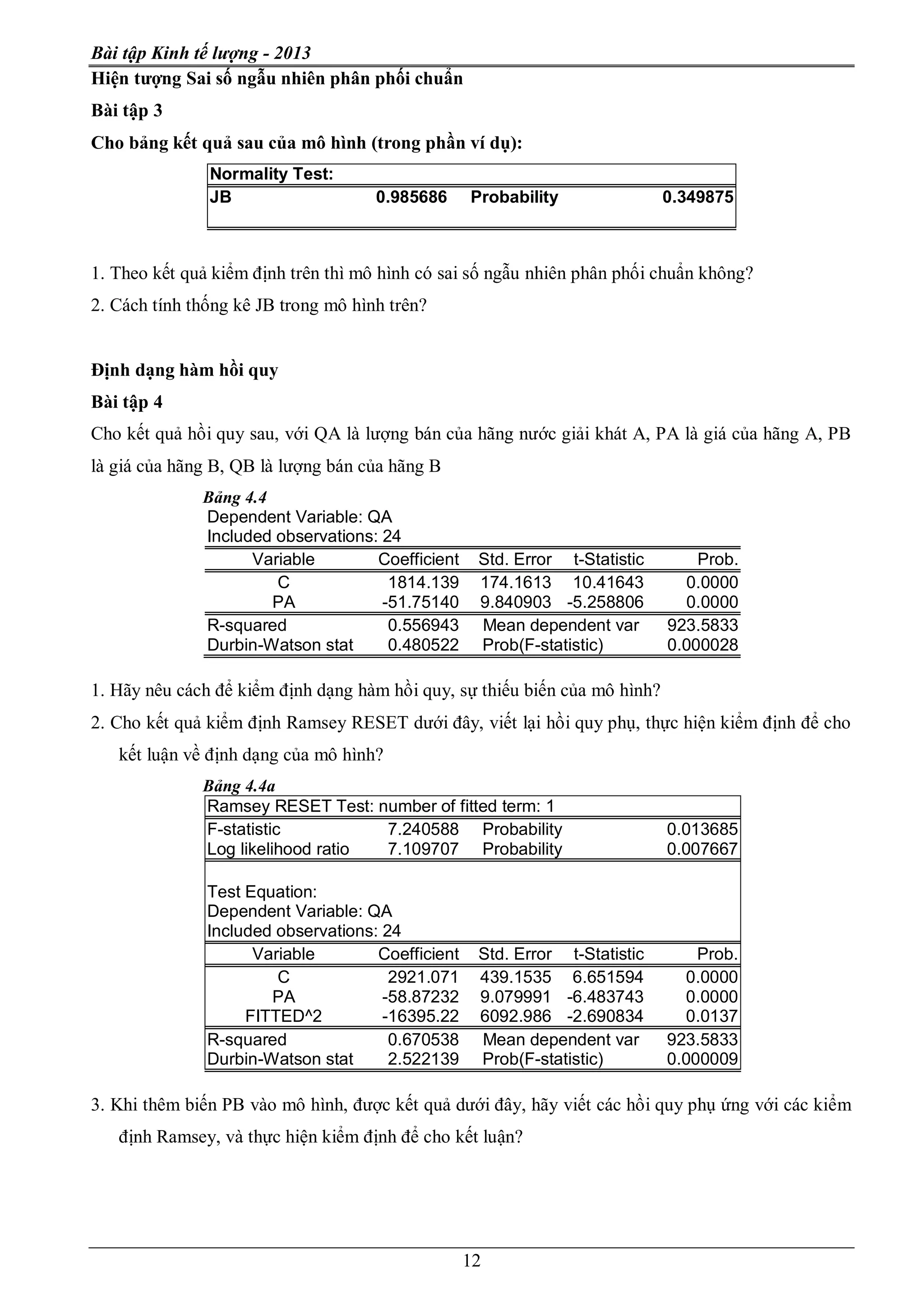 Bai tap tong ket | PDF