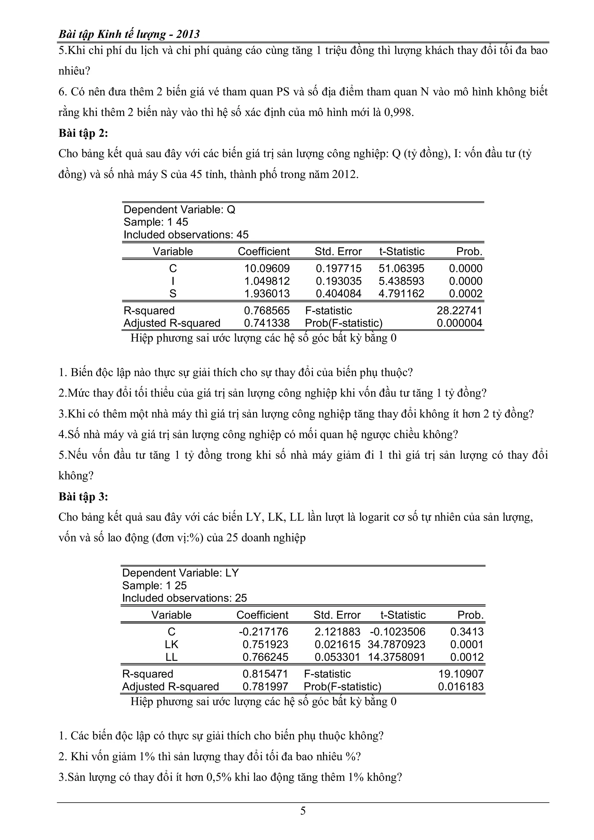 Bai tap tong ket | PDF