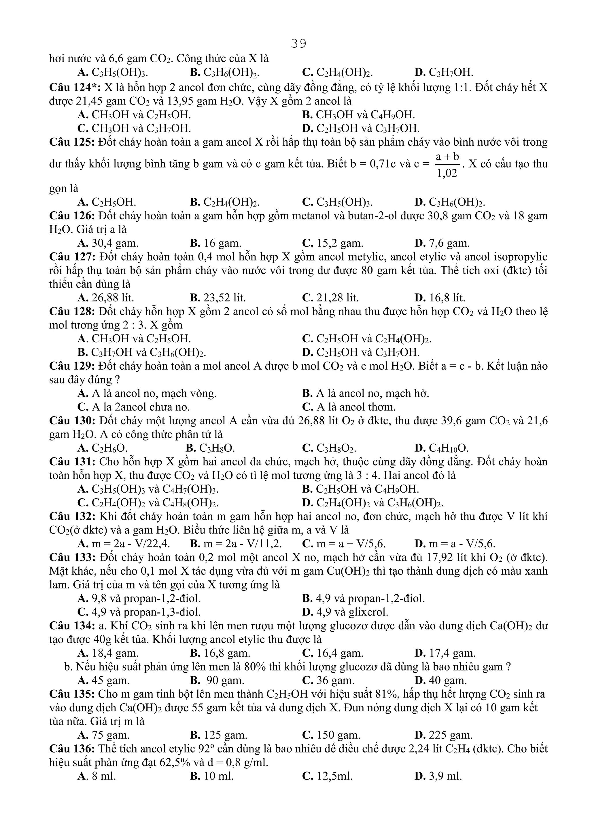 Bai tap trac nghiem Hoa Huu co - PHAN 2.doc