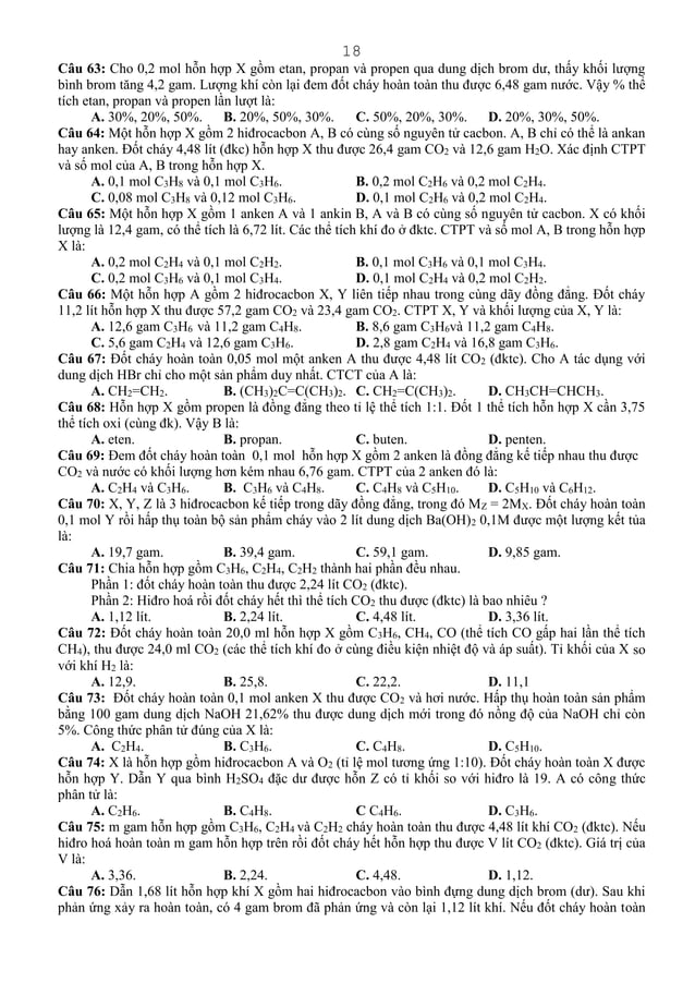 Bai tap trac nghiem Hoa Huu co - PHAN 2.doc