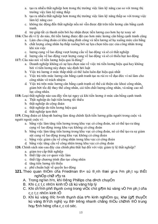 Bai tap trac nghiem kinh te vi mo co dap an