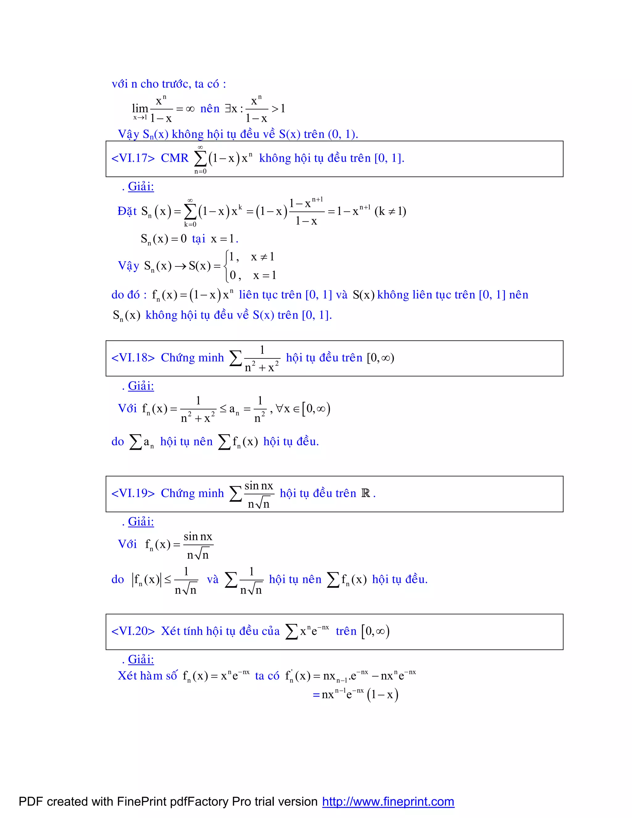 Bai tap va bai giai chuoi so chuoi ha mpdf | PDF