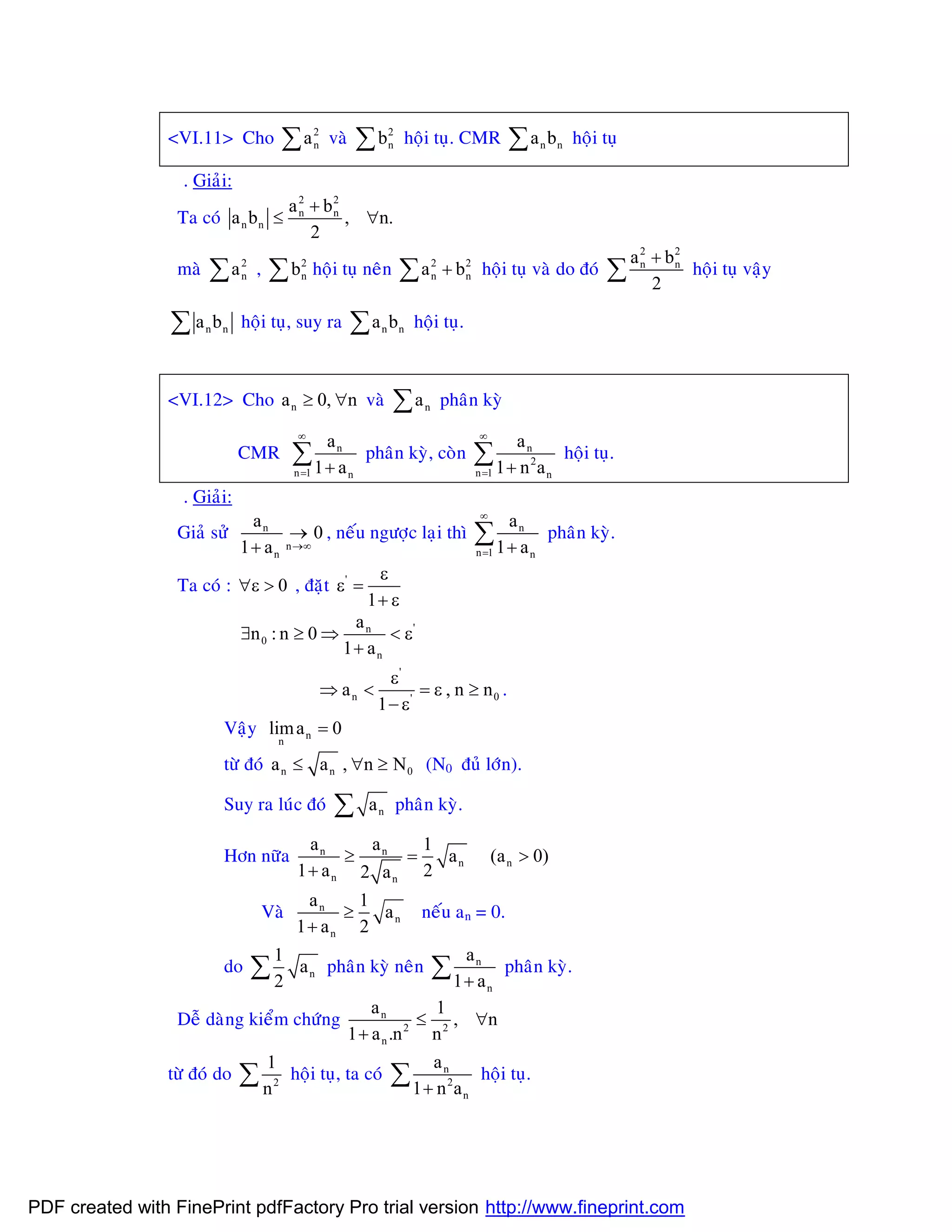 Bai tap va bai giai chuoi so chuoi ha mpdf | PDF