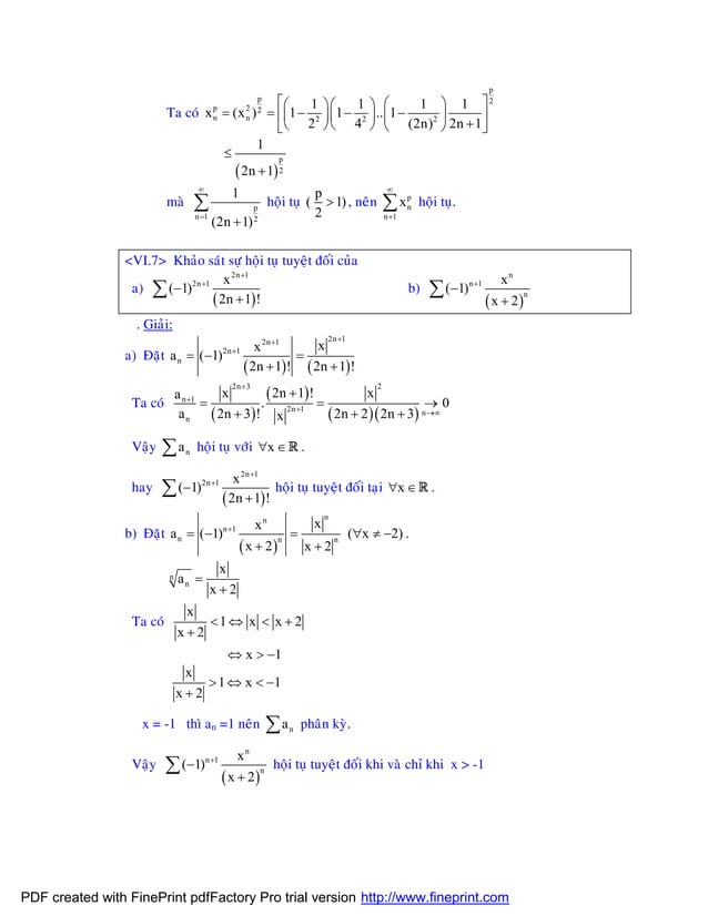Bai tap va bai giai chuoi so chuoi ha mpdf | PDF