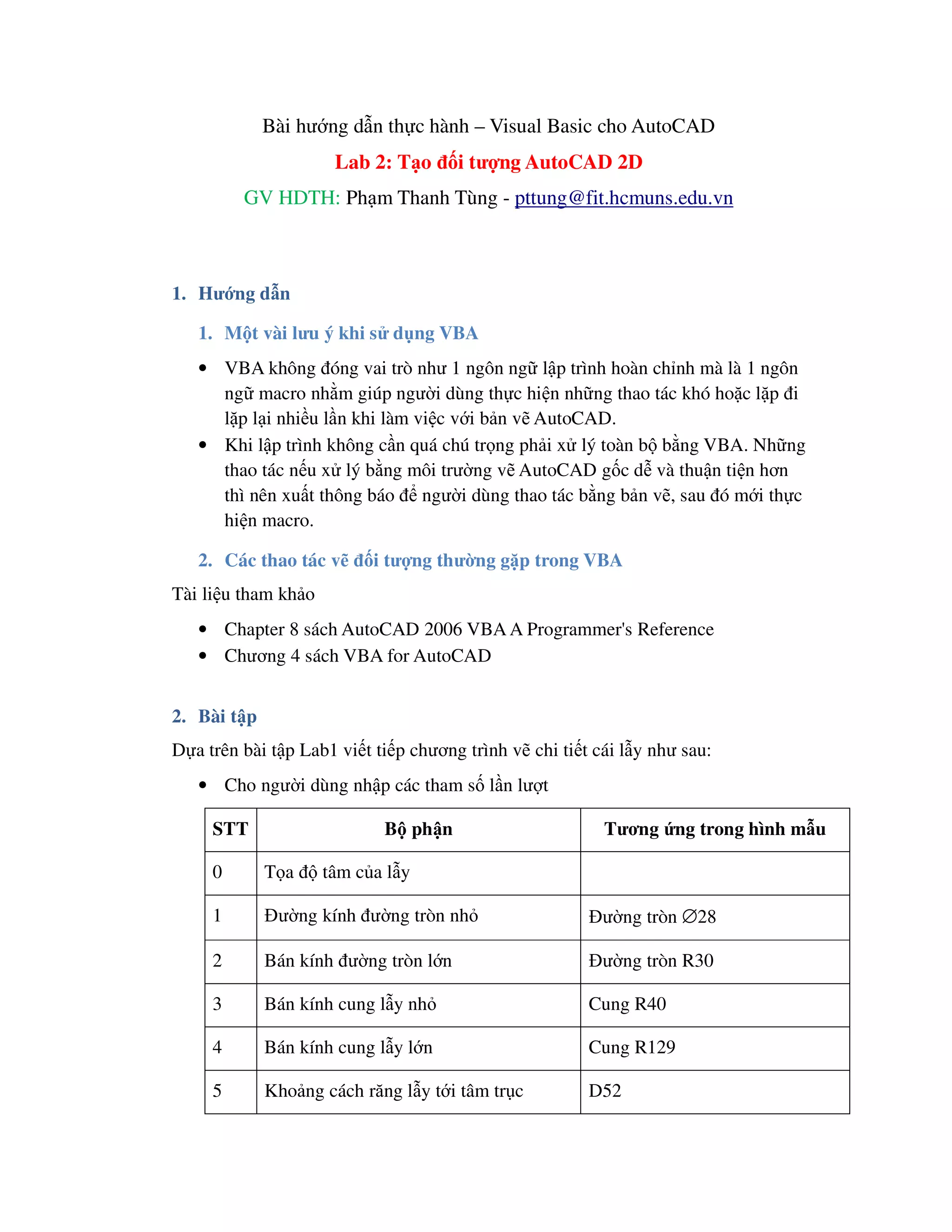 Bai tap va_huong_dan_thuc_hanh_autocad_vba | PDF