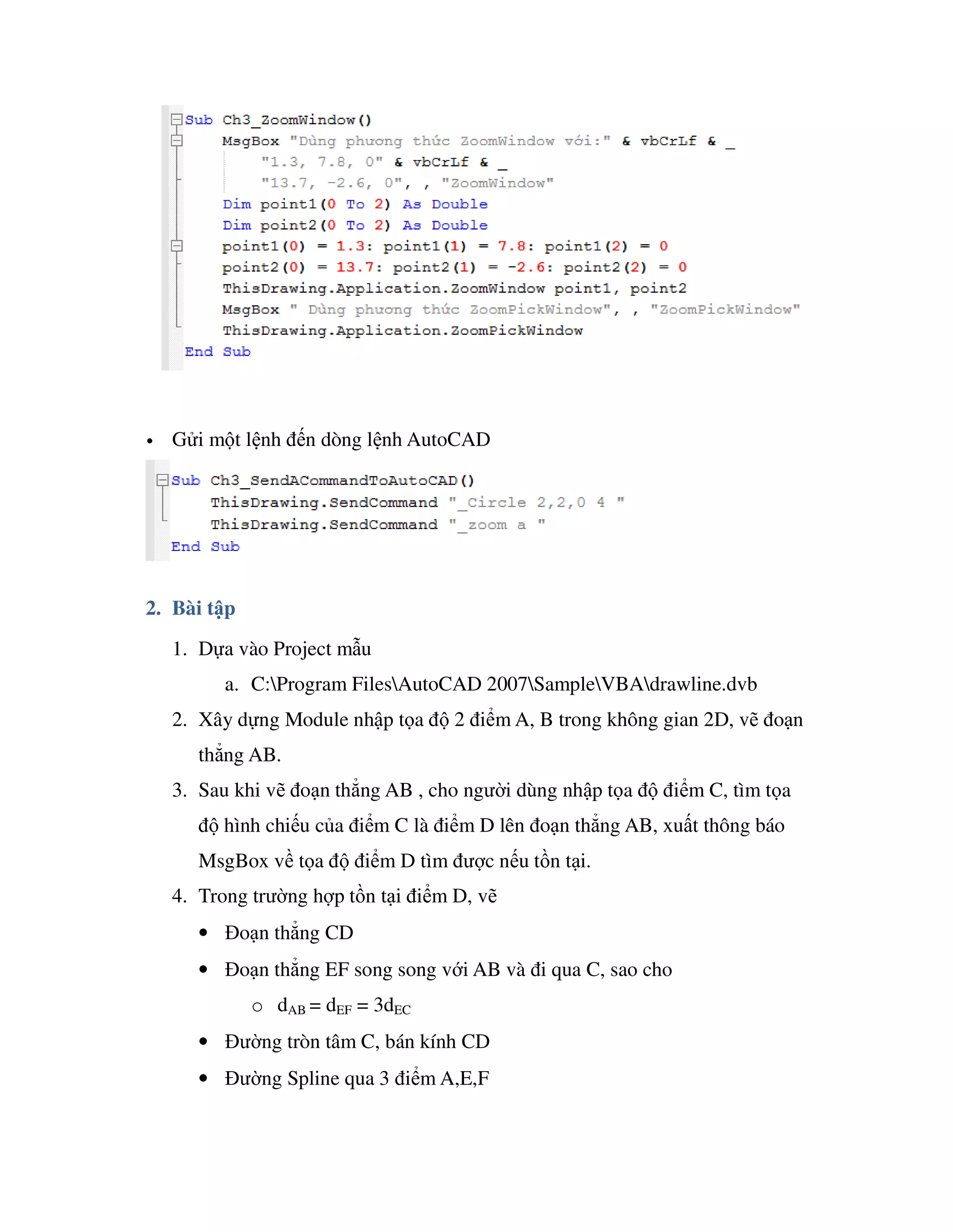 Bai tap va_huong_dan_thuc_hanh_autocad_vba | PDF