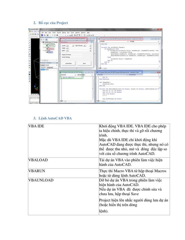 Bai tap va_huong_dan_thuc_hanh_autocad_vba | PDF
