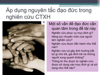 Một số vấn đề về đạo đức trong nghiên cứu CTXH | PDF