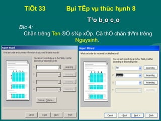 Bai tap va TH 8 T1 Tin 12 | PPT | Free Download